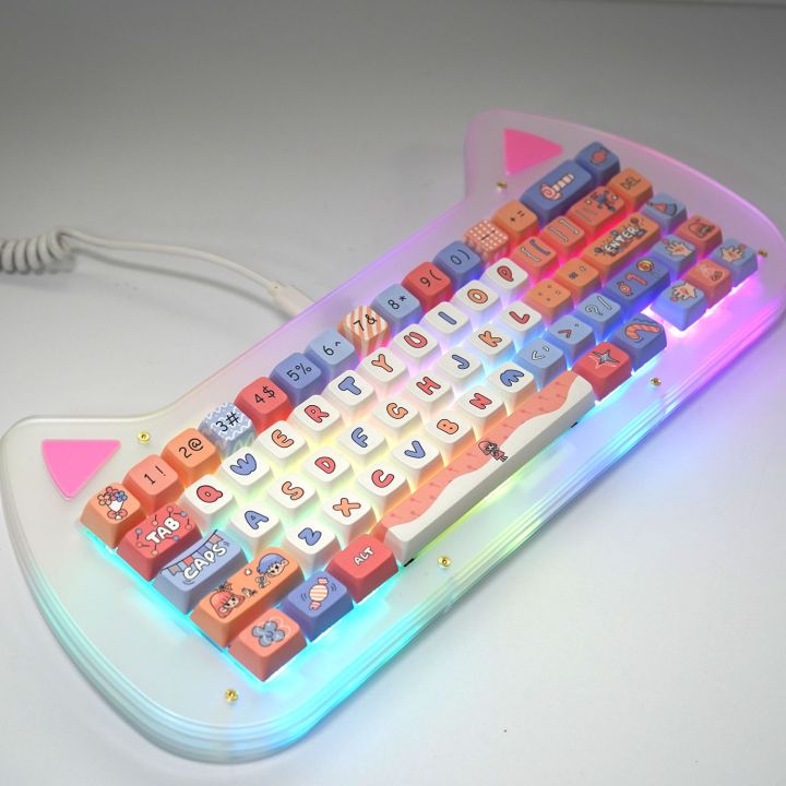 Key Cap Mda Sweet House Theme Ball Cap Pbt Material Non-Fading Five ...