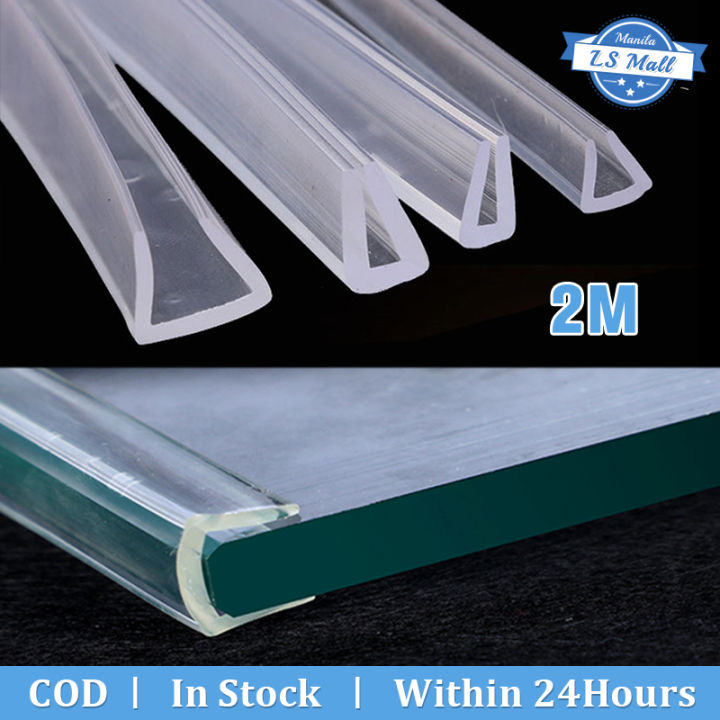 2m U Channel Edge Trim Flexible Clear Rubber Furniture Bumper Flexible ...