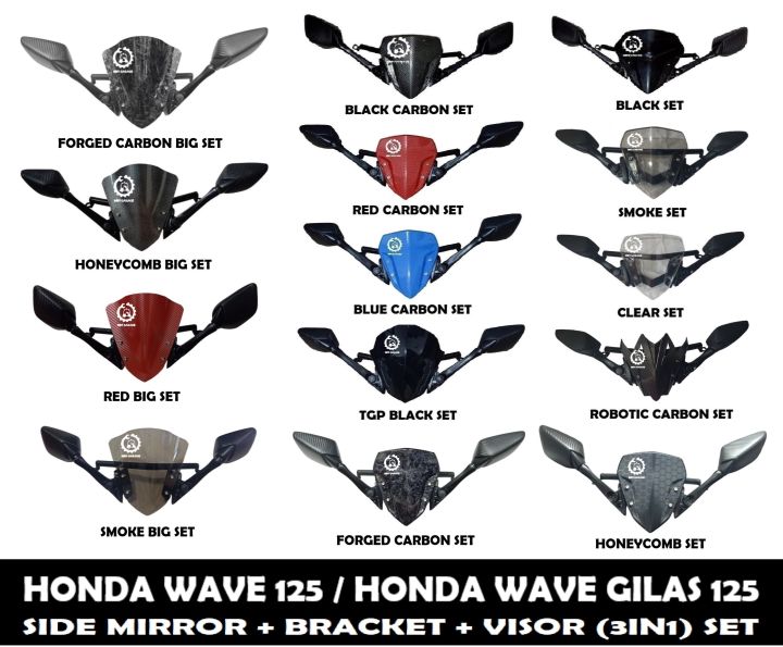 HONDA WAVE 125 / HONDA WAVE GILAS 125 - Side Mirror + Heavy Duty ...