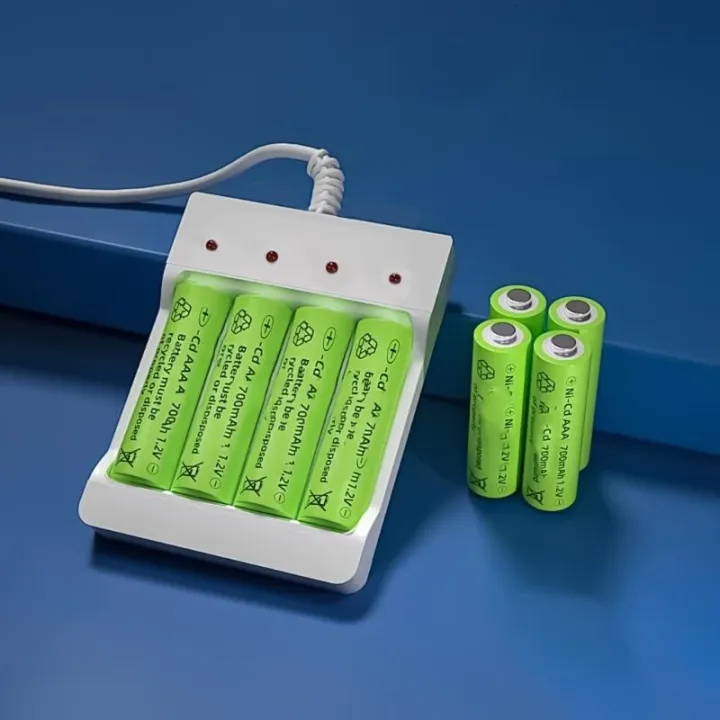 ที่ชาร์จ4 AA/3A พร้อมแหล่งจ่ายไฟ USB และชาร์จแบตเตอรี่แบบชาร์จไฟได้ ...