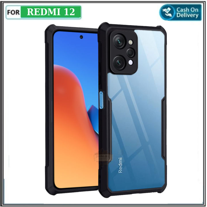 Casing XIAOMI REDMI 12 2023 Armor Shockproof Transparan Protect Camera ...