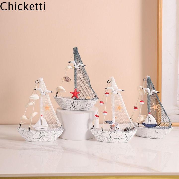 CHICKETTI เมดิเตอเรเนียน เครื่องประดับเปลือกหอยรูปเรือใบ หัตถกรรม ...