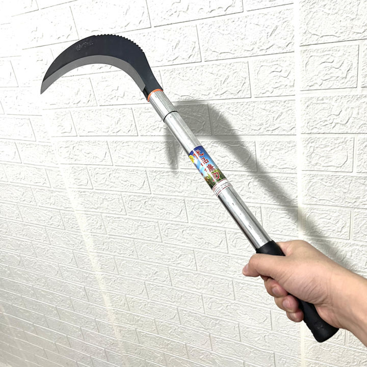 Garden Sickle Knife Steel Handle 2 in 1 Oil Palm Sickle Knife Pisau ...