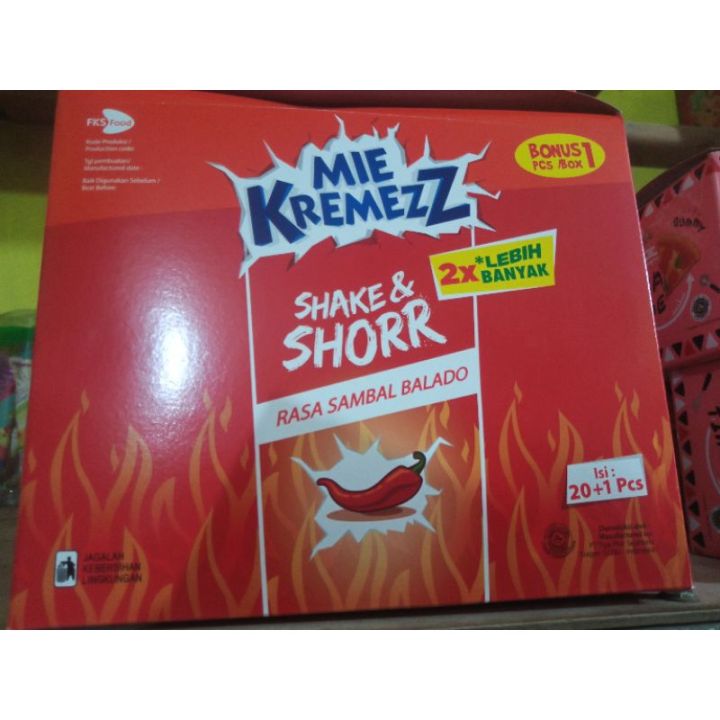 Mie Kremezz Shorr kemasan lebih besar isi 20 | Lazada Indonesia