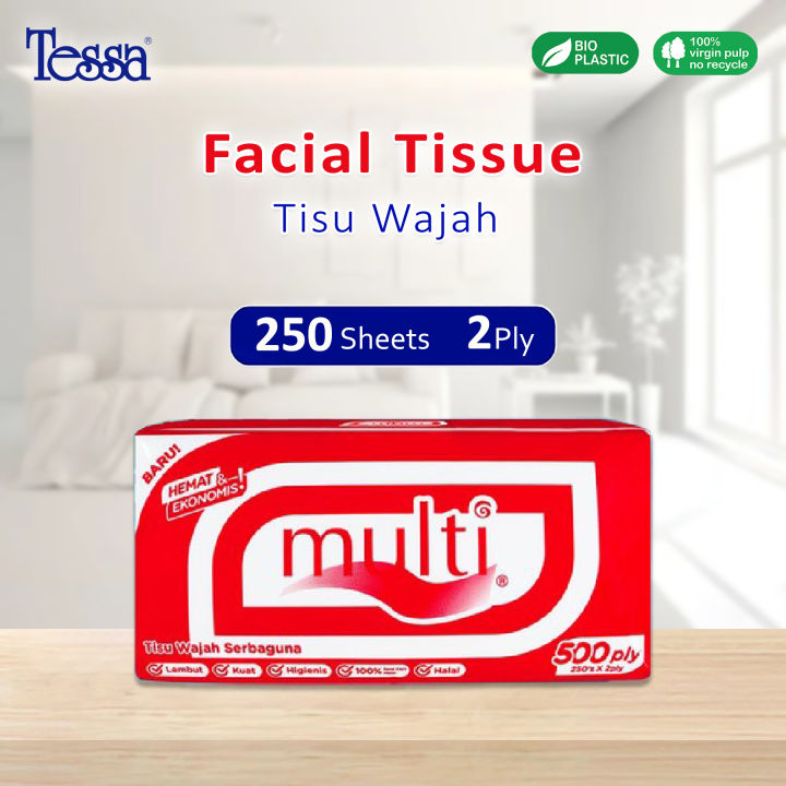 Multi Tisu Wajah Serbaguna 2ply 250 Sheets Facial Tissue - Umi Baby ...