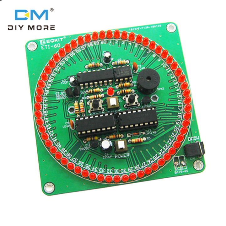 diymore 60 Second Countdown Timer DIY Kit Red Smart Timing Alarm ...