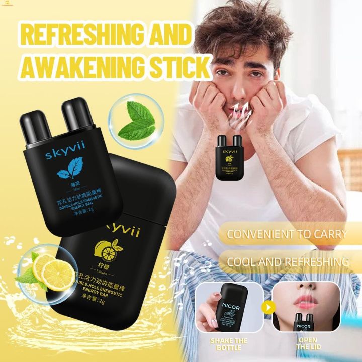 Vegan Liver Cleaning Nasal Box Energy Nose Inhaler Menthol 2 Flavors ...