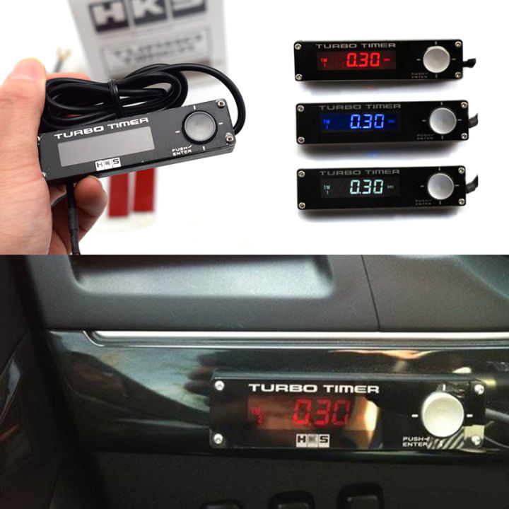 Racing Car HKS Black Turbo Timer LED Type 0 Digital Led Display LED ...