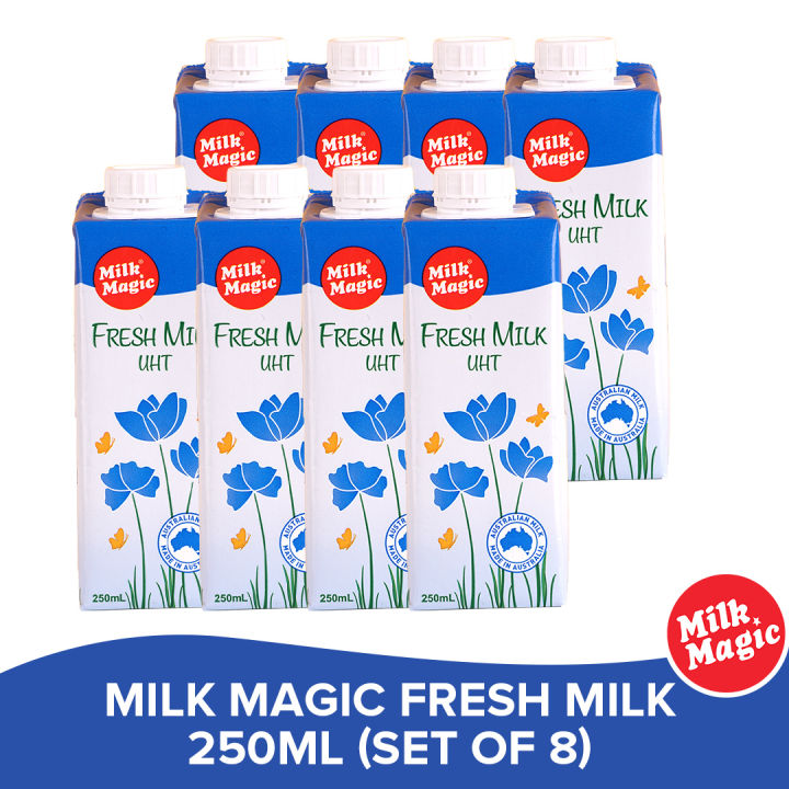 Milk Magic - Fresh Milk UHT 250ml (Set of 8) - Nutritious Healthy ...