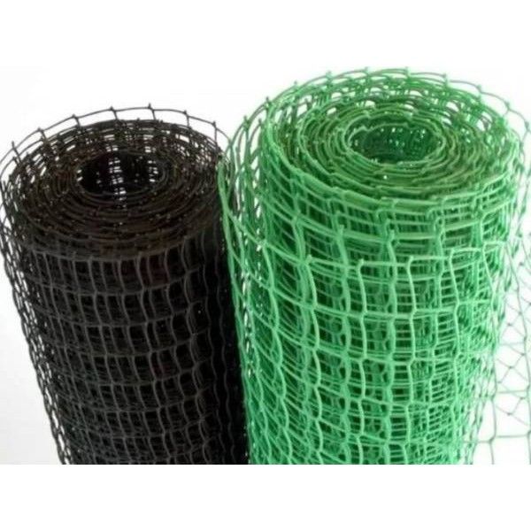 6MM/15MM PVC PLASTIC GATE GUARD MESH NETTING BLACK GREEN 80FT | Lazada