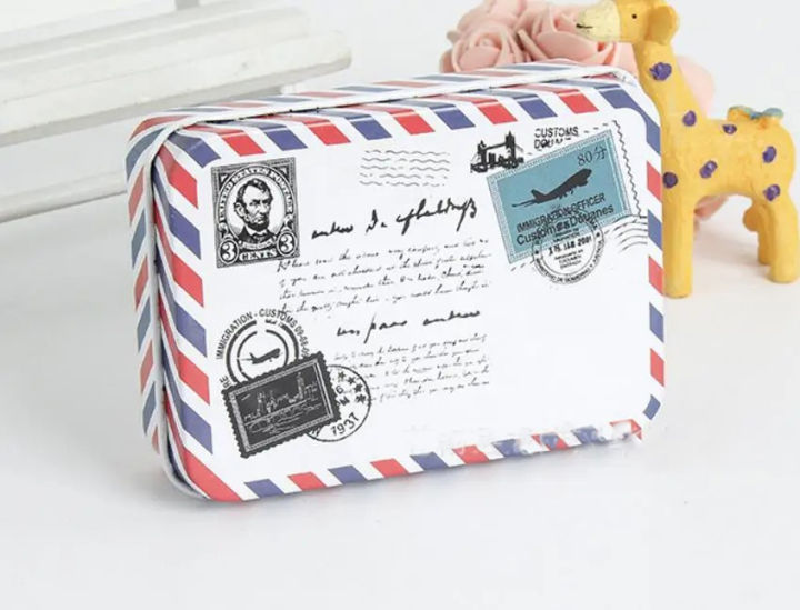 Kotak Wadah Rokok Unik Bentuk Amplop Material Pelat Timah Ukuran 93 x ...