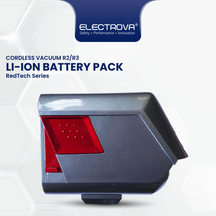 Electrova Battery Pack for Redtech Cyclonic R2 & R3 Cordless Vacuum ...