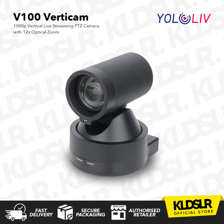 YoloLiv V100 Verticam 1080p Vertical Live Streaming PTZ Camera with 12x ...