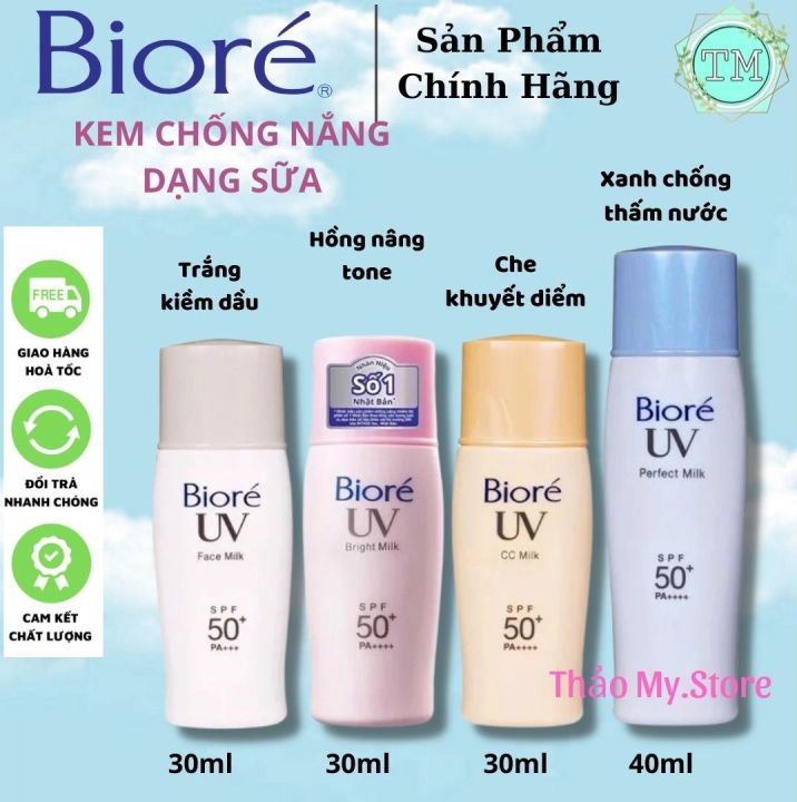 Kem Chống Nắng Biore UV Milk - Sữa Chống Nắng Biore UV Milk SPF50+ PA ...