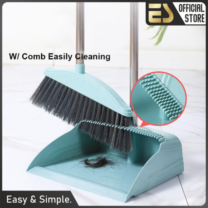 ES Set Sapu Pengki Set Dustpan Sapu Satu Set Pengki Alat Pembersih ...