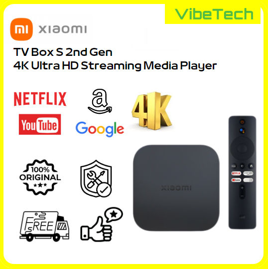 Xiaomi Mi Box S 2nd Gen /4K 2GB + 8GB ROM 5G WiFi Android Global ...