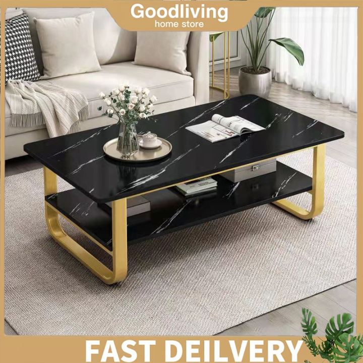 Coffee Table 2 layers Sofa Table Veneer Table Simple Modern Tea Table ...