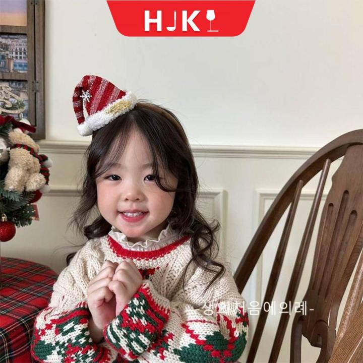 HJKL ชุดปักเลื่อม กิ๊บติดผมคริสต์มาส การตกแต่งสุขสันต์วันคริสต์มาส ดาว ...