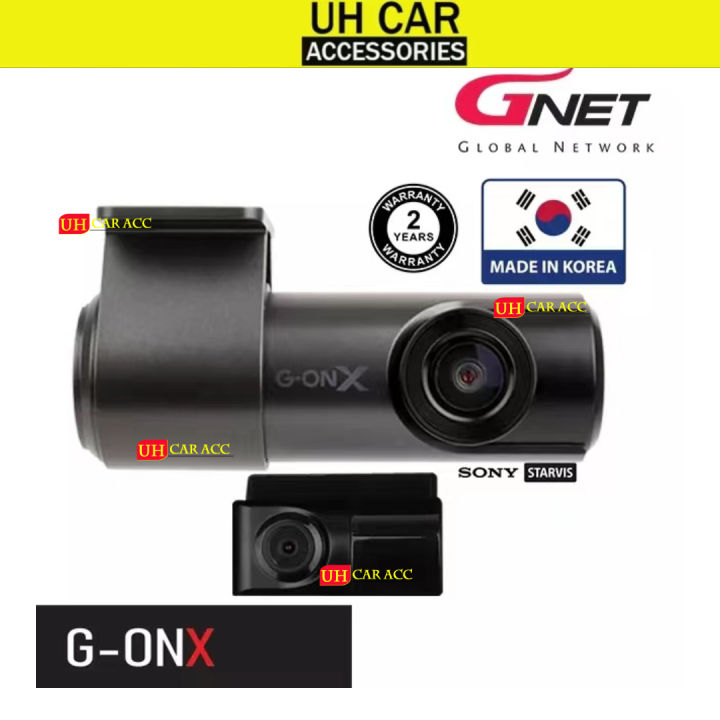 GNET G-ONX 1080P FHDlFHD 2CH CAR DASHCAM FULL SET FRONT+REAR+CABLE+SD ...