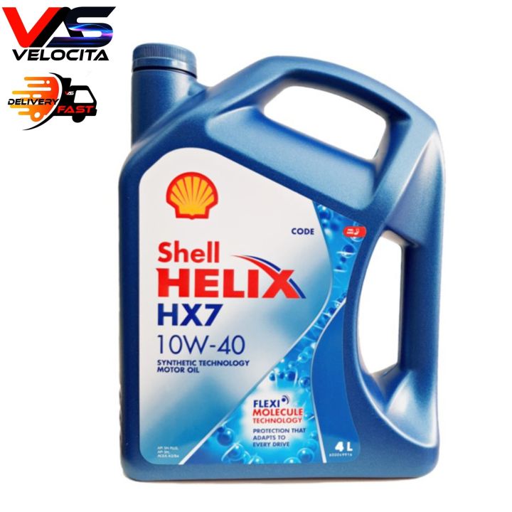 SHELL HELIX HX7 10W40 ENGINE OIL SEMI SYNTHETIC | Lazada