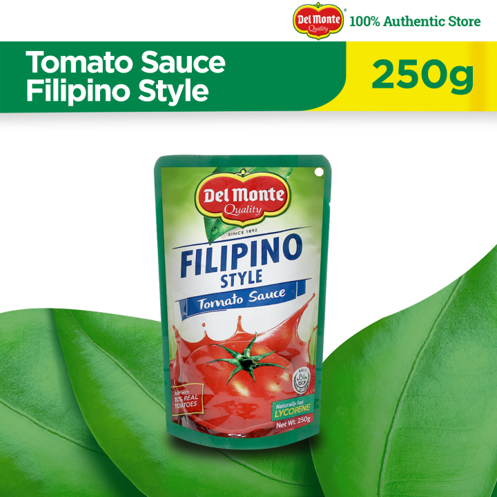 DEL MONTE Filipino Style Tomato Sauce with 100% Real Tomatoes - 250g ...