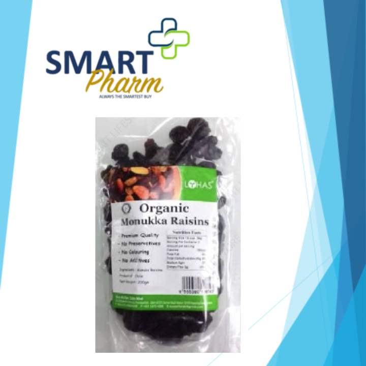 LOHAS ORGANIC MONUKKA RAISINS 200G EXP04/2026 | Lazada