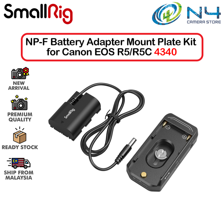 SmallRig NP-F Battery Adapter Mount Plate Kit for Canon EOS R5 / R5C ...