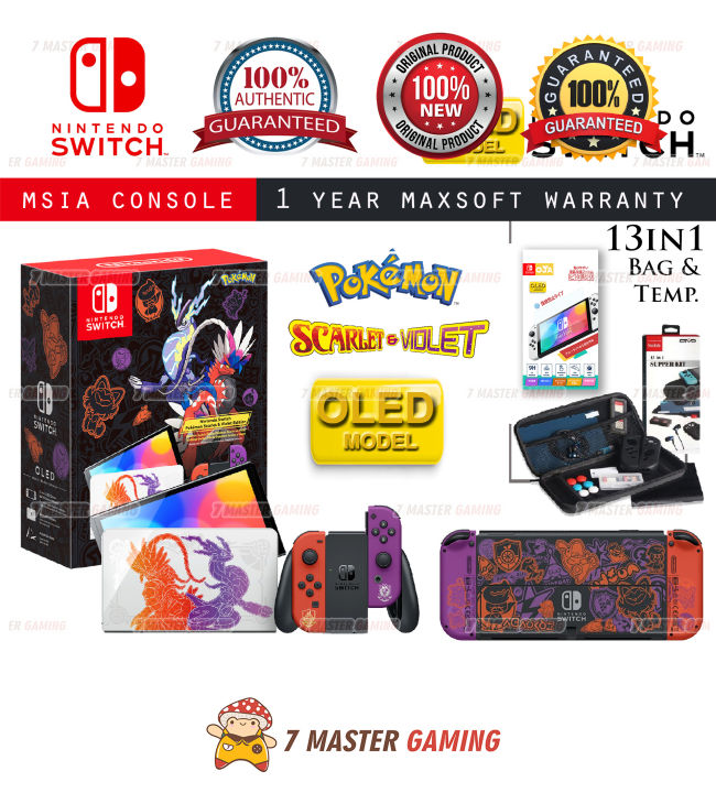 Nintendo Switch OLED V3 Pokemon Scarlet and Violet Special Edition ...