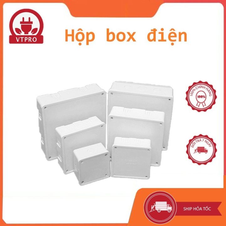 Hộp điện Hộp Box điện Hộp Nối ống Vuông đủ Size 10x10 12x12 15x15 20x20 Lazadavn