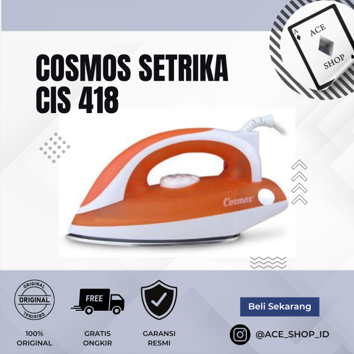 Cosmos Setrika Stainless Soleplate CIS-418 | Lazada Indonesia