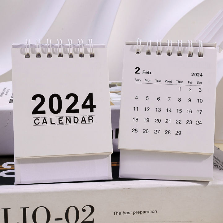2024 Desktop Calendar Year Table Calendar Flip Calendar Simple Design ...