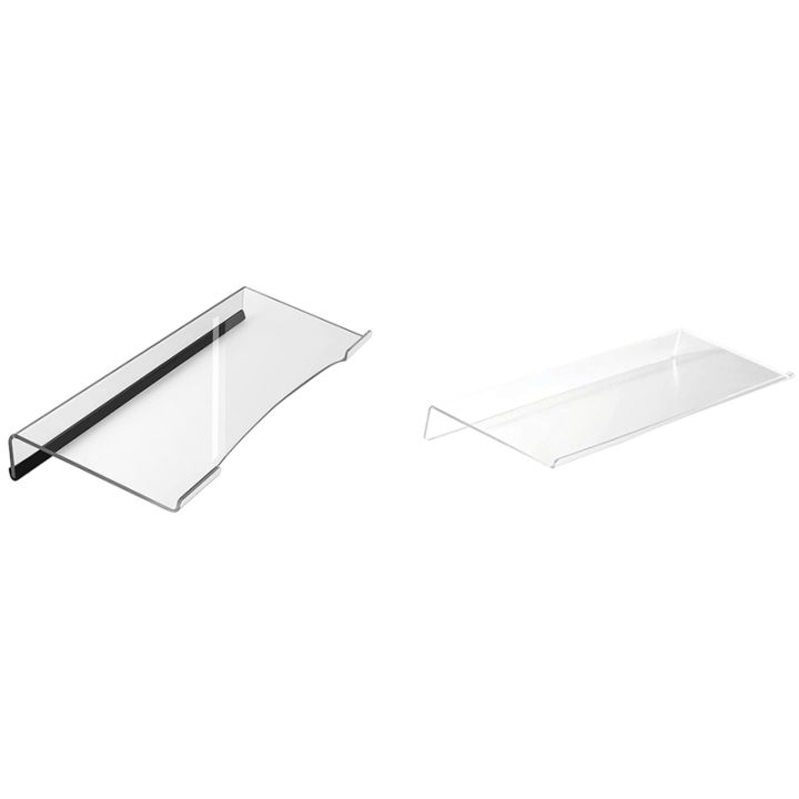 (BYZJ) Acrylic Keyboard Holder,Acrylic Tilted Computer Keyboard Holder ...