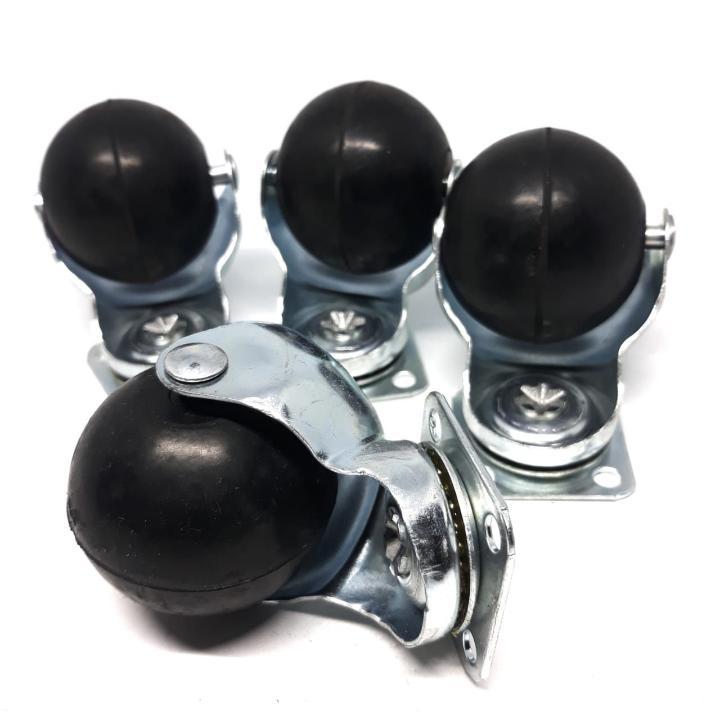 roda caster 2in/1 set isi 4pcs/roda etalase/roda troli/roda serbaguna ...