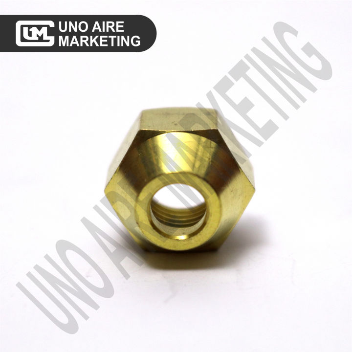 Flare Nut 1/4 3/8 1/2 5/8 3/4 7/8 Brass for Refrigeration Air Conditioning HVAC | Lazada PH