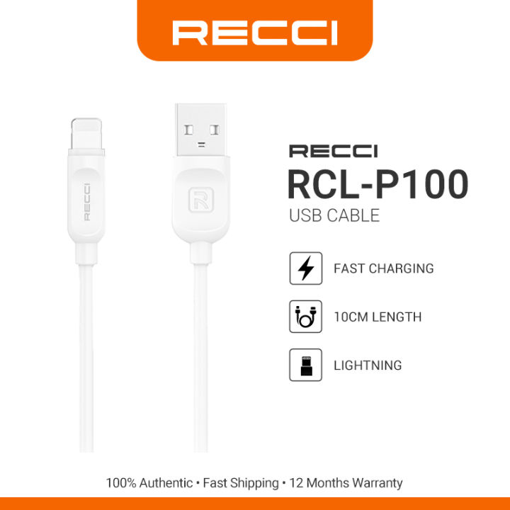 Recci RCT-P100 Micro/Type-C/Lightning Charging + Data Transmission, 100cm Cable Length 2.4A Fast ...