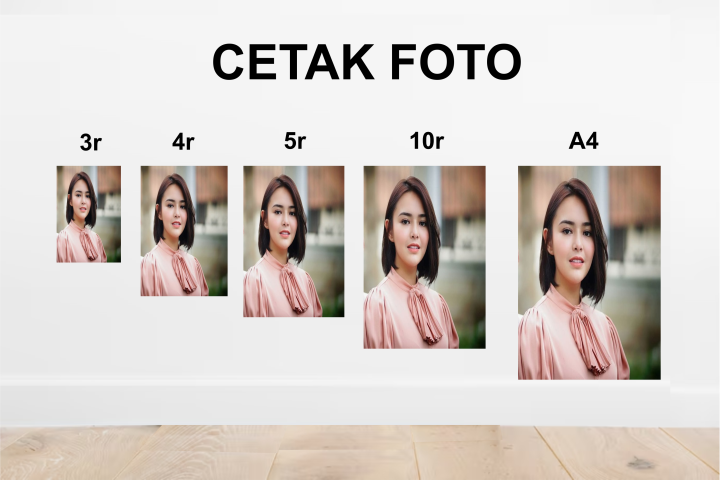 CETAK FOTO UKURAN 3R, 4R, 5R, 10R, A4 | Lazada Indonesia