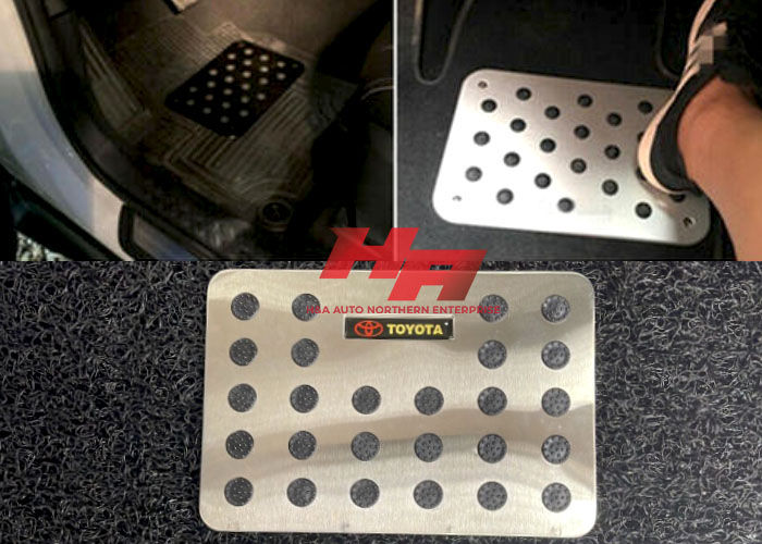 Stainless Steel Car Floor Carpet Mat Patch Foot Rest Heel Plate Pedal ...