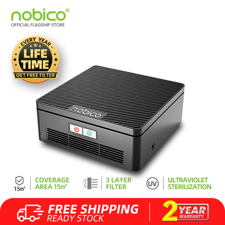 Nobico Car Air purifier With UV Light,Fan With High-Efficiency Composite Activated Charcoal ...