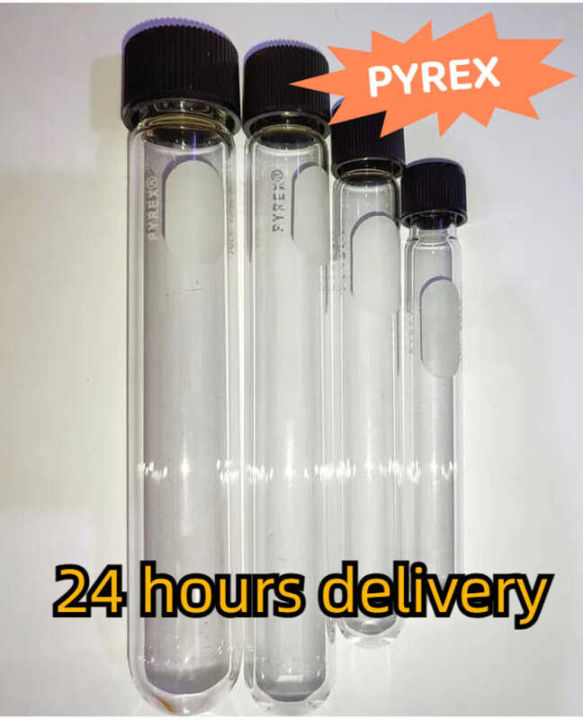 Orihinal na PYREX Test / Culture Tube With Screw Cap High borosilicate ...