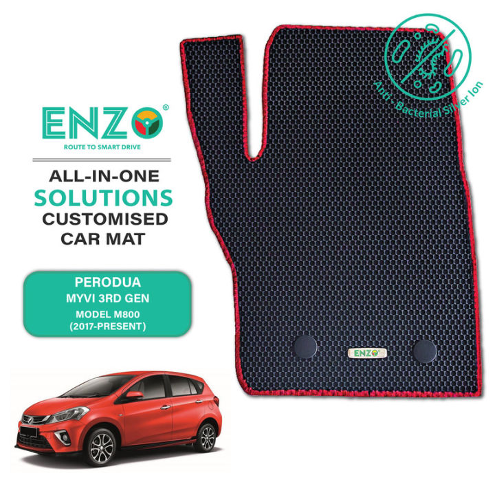 ENZO Car Mat- Perodua Myvi 3rd Gen Model M800 (2017-Present) | Lazada