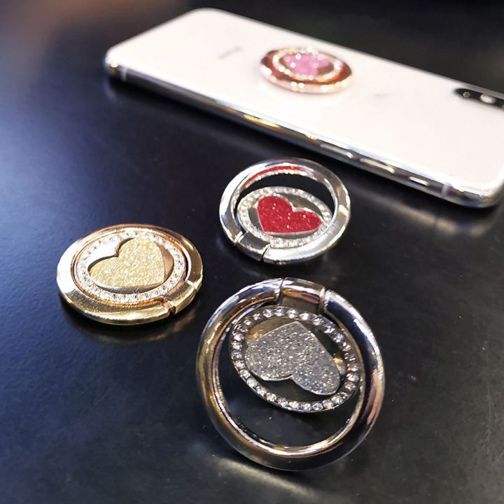 ELEONE ความคิดสร้างสรรค์ โลหะ ปรับได้ อุปกรณ์เสริมโทรศัพท์ หมุนได้ แหวน ...