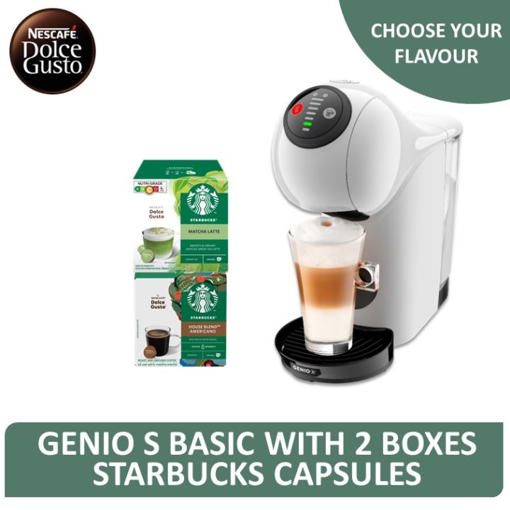 NESCAFE Dolce Gusto Genio S Basic Automatic Coffee Machine With 2 es ...