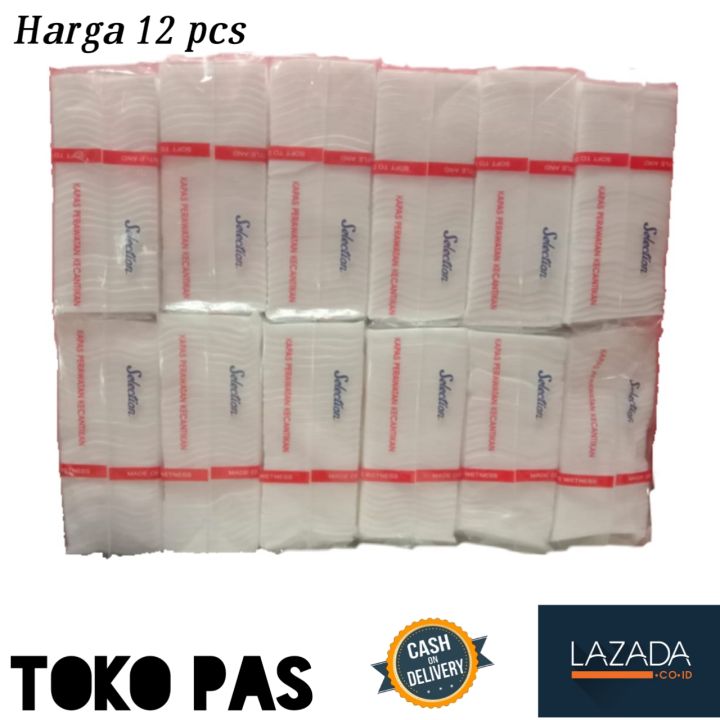 MURAH KAPAS SELECTION 35 GR FACIAL COTTON 12 PCS/ PACK | Lazada Indonesia