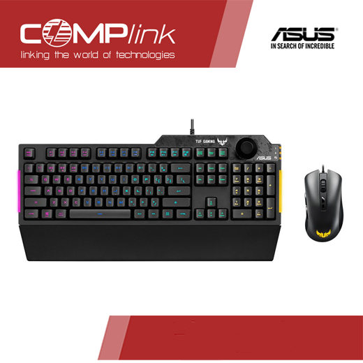 ASUS TUF Gaming K1 RGB keyboard with five-zone RGB, dedicated volume ...