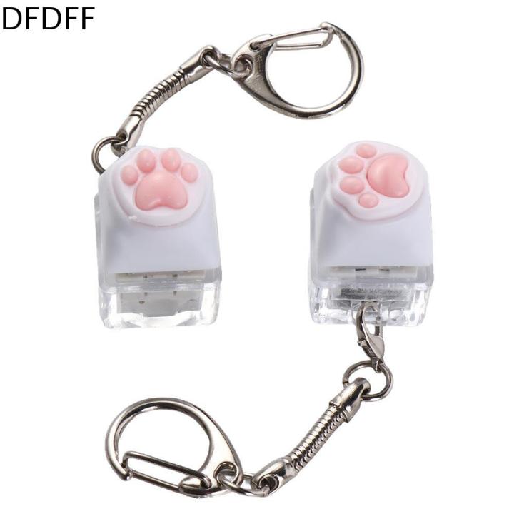 DFDFF Silicone Cat Paws Corgi Buttock Keycap LED Cat Paws Corgi Buttock ...