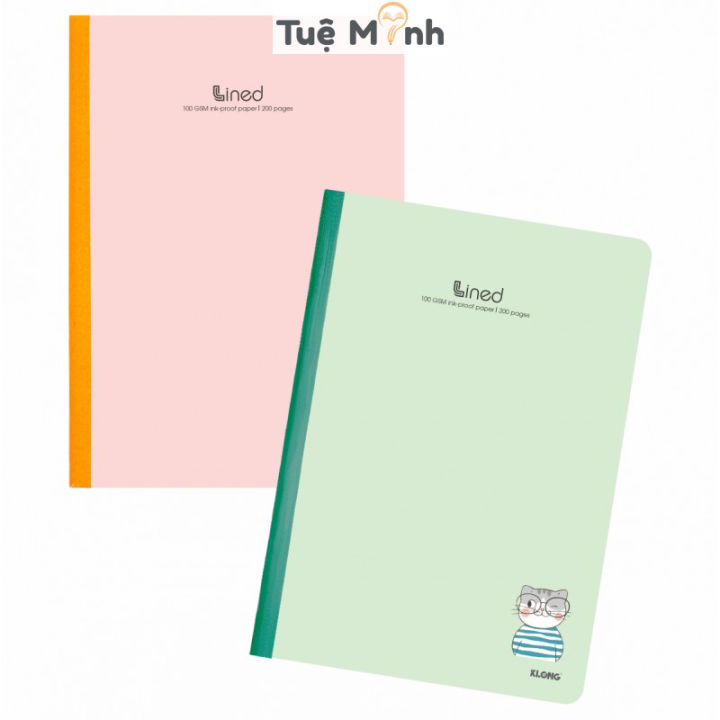 Vở 200 trang A4 may dán gáy Lined Klong MS 848, VPP TUEMINH tập sổ ...