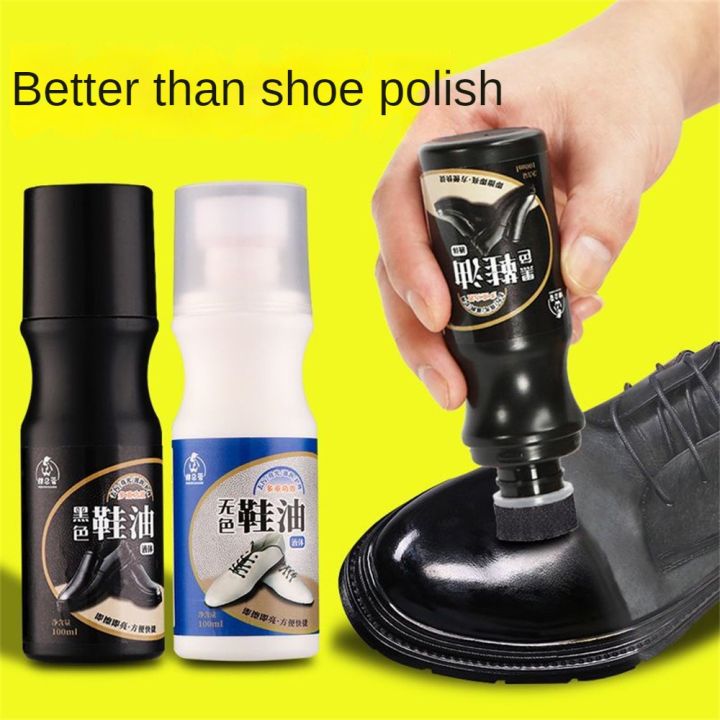 Brisky Brisky Saosis Leather Shoe Polish Black Colorless Brown Liquid ...