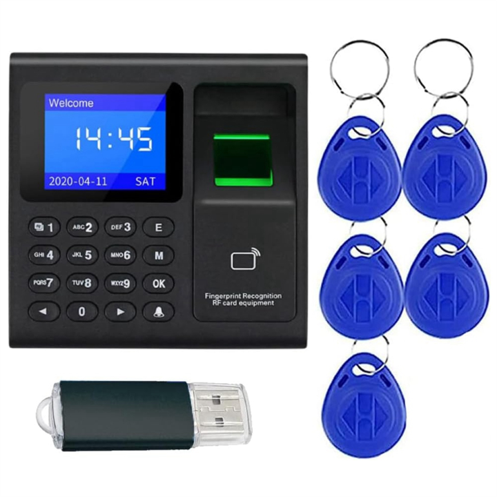 vkkprp-Time Attendance Machine Fingerprint Password Time Clock for ...