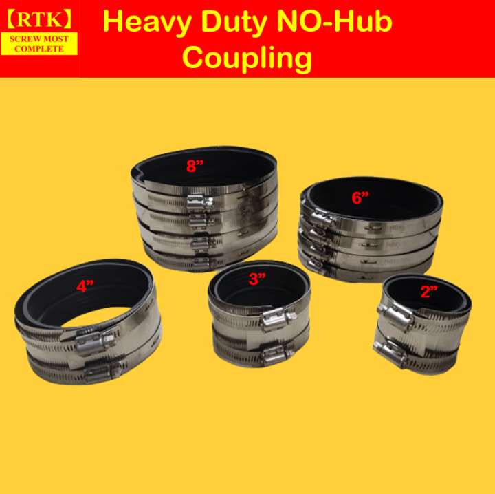 RTK Stainless Tube Bundle clamp Heavy Duty No-Hub Coupling Sold per ...