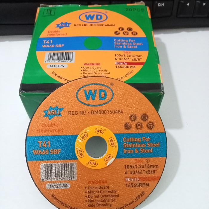 ECERAN 3PCS Batu Gerinda Potong WD 4 Inch Cutting Wheel 4" x 1.2mm ...